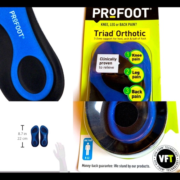 PROFOOT | Shoes | New Profoot Triad Orthotic Mens 83 Insoles 1 Pair ...